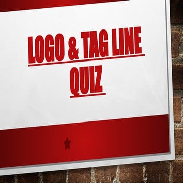 commerce quiz logo & tagline.pptx all about logo and taglins of some ...