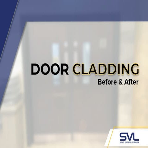 PVC door cladding protection installation, before and after | PPT