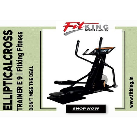 COMMERCIAL ELLIPTICAL CROSS TRAINER E 9 | Fitking Fitness | PDF