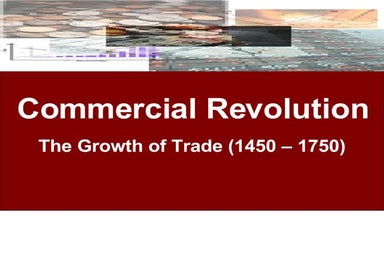 Commercial Revolution Timeline