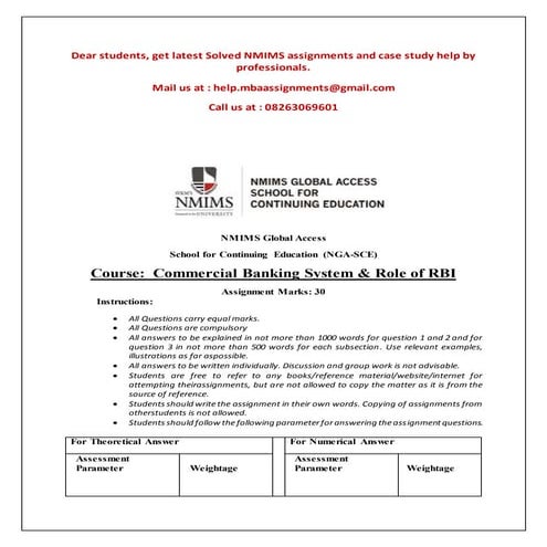 Commercial banking system & role of rbi | PDF