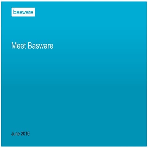 Commercial Basware Factuurcongres 2010 | PPT