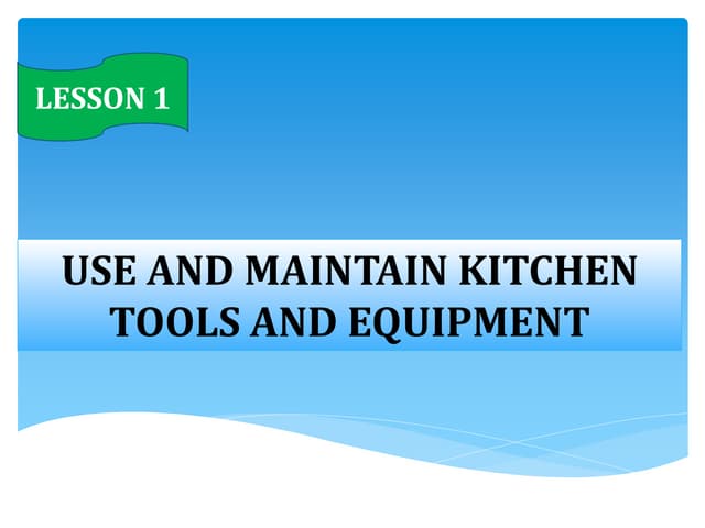 cookery 7 Identify kitchen tools, utensils and equipment in the kitchen.pdf
