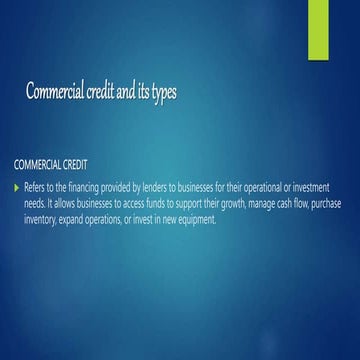 Commercial credit and its types.pptx