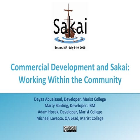 Commercial Development And Sakai | PPT