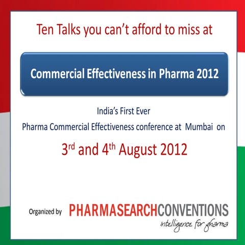Commercial Effectiveness in Pharma 2012 | PDF