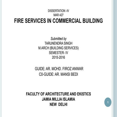 Fire safety as per National Building Code-2016 | PDF