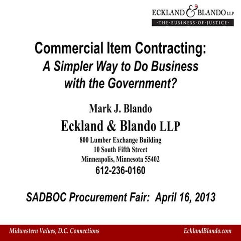 Commercial item acquisitions 4 16-13 | PDF