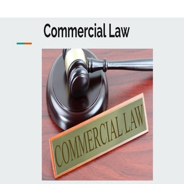 Commercial law | PDF | Legal Services Industry | Industries