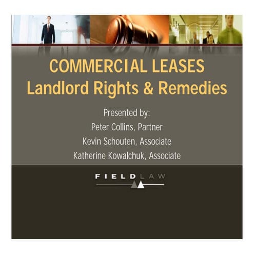 Commercial Lease Rights And Remedies 2009 Alberta | PDF | Legal ...