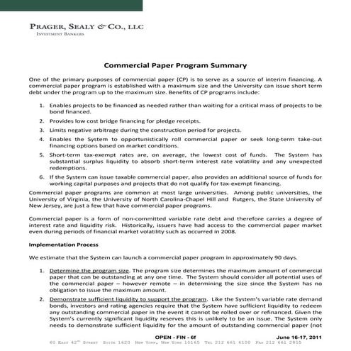 Commercial paper (cp) | PDF