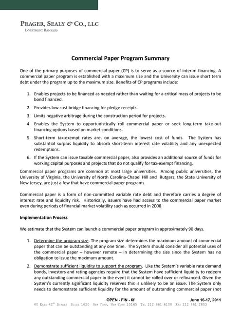 Commercial papers | PPTX