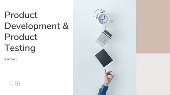 A guide to product testing | PPTX