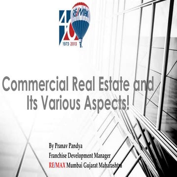 Commercial Real Estate and Its Various Aspects | PPTX