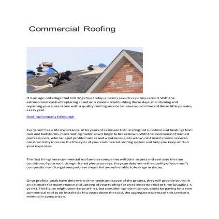 Commercial roofing | DOCX