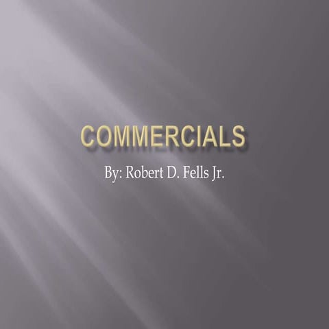 Commercials | PPTX