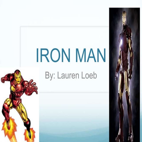 IRON MAN aka TONY STARK Power of Speech | PPTX