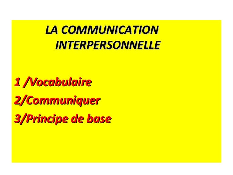 formation techniques de communication interpersonnelle