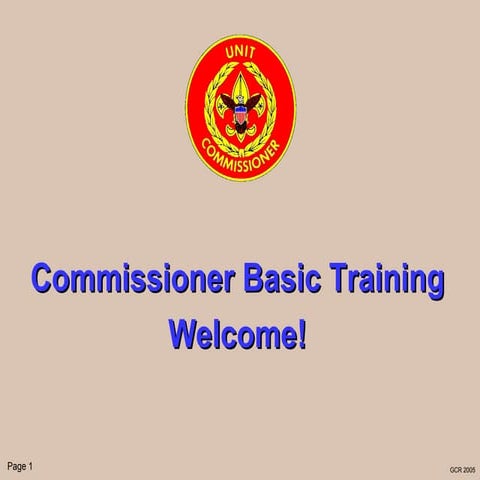 Commissioner basic part i - web | PPT