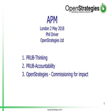 Commissioning for impact, think PRUB!, 2 May 2018, London | PDF