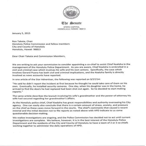 Police Commission letter | PDF