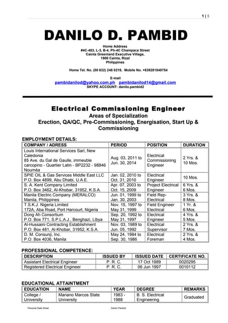 Electrical QA QC Engineer | PDF