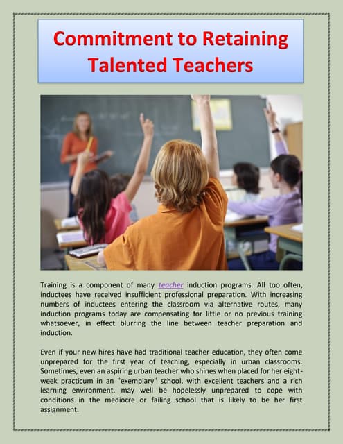 In service Teacher Education | PPTX