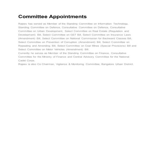 Committee appointments | PDF