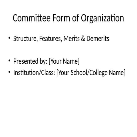 ORGANISING COMMITTEE | PPTX