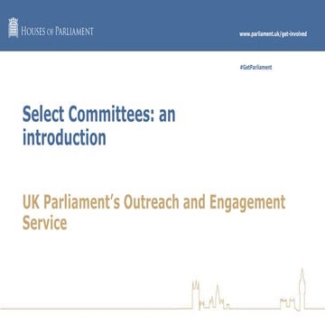 Introduction to Select Committees | PPTX