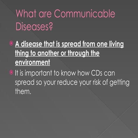 Communicable and Noncommunicable Disease | PPTX