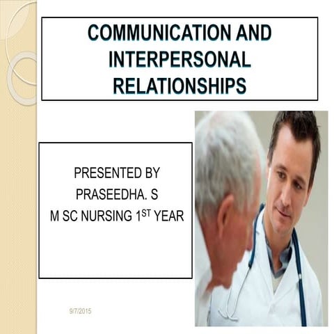 INTERPERSONAL RELATIONSHIPS | PPTX