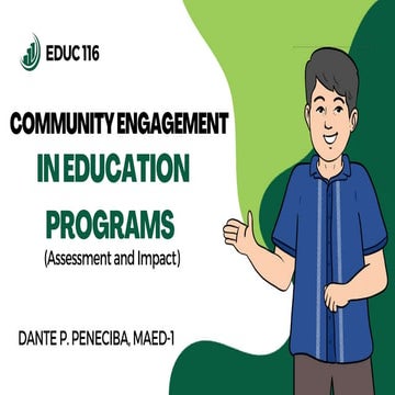 Community Engagement and Levels of Part | PPTX
