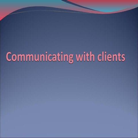 N4 Communication & Management Communication - Module 1 case study | PPTX