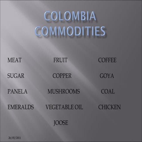 Commodities colombia english (3) | PPS