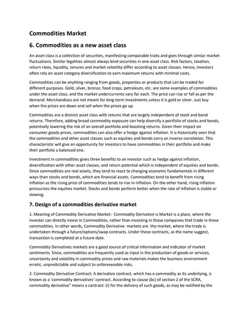 Commodities Trading: A Ultimate Guide (Beginners to Expert) | Skyriss | PDF