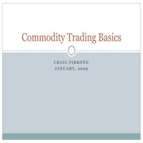Commodity basics | PPT