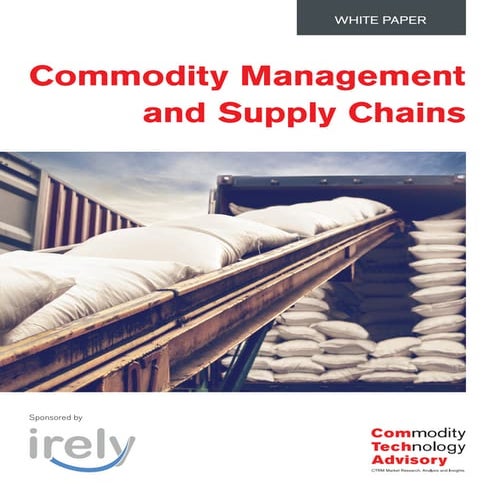 Commodity Management and Supply Chains | PDF