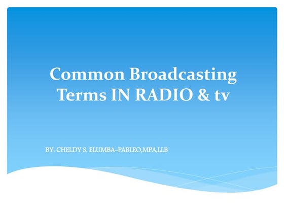 FM Radio Program Script | PDF