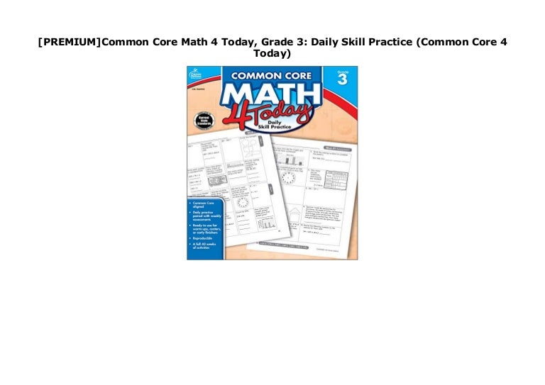 [PREMIUM]Common Core Math 4 Today, Grade 3: Daily Skill Practice (Com…