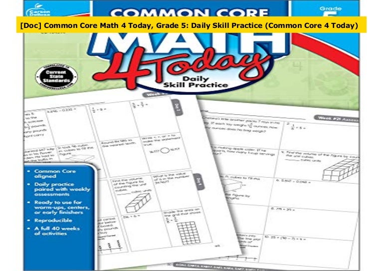 Doc Common Core Math 4 Today Grade 5 Daily Skill Practice Common doc-common-core-math-4-today-grade-5-daily-skill-practice-common