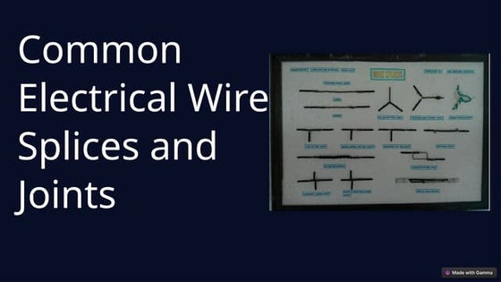 Common Wire Splices And Joints | PPT