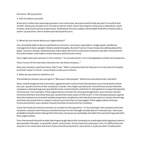 Common interview-questions by IICT | PDF