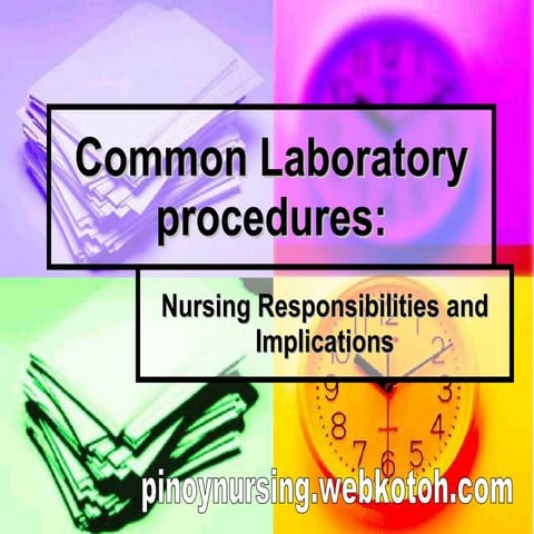 Common Laboratory Procedures | PPT