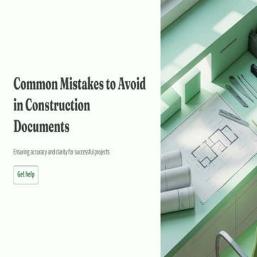 Common Mistakes to Avoid in Construction Documents for Faster Approvals ...