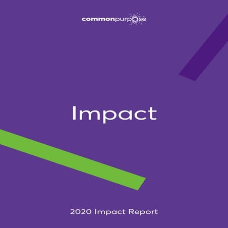 Common Purpose 2020 Impact Report | PDF