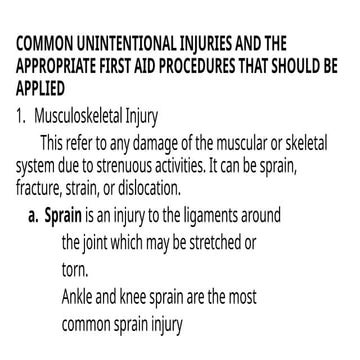 common-unintentional-injuries.pptxpsjsjsiisis | PPTX
