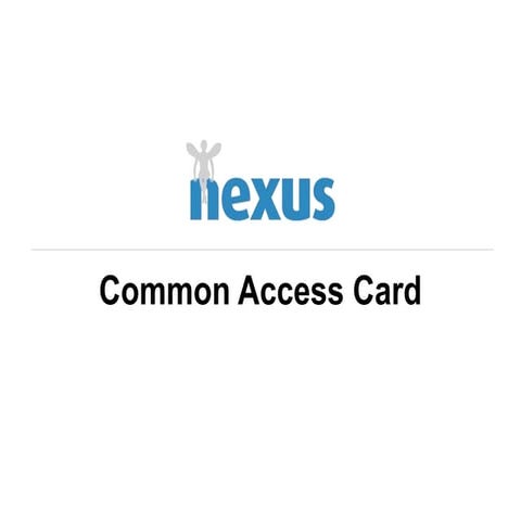 Common Access Card; Physical and Logical Access combined | PPT