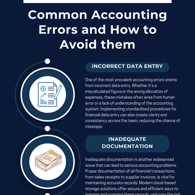 Common Accounting Errors and How to Avoid them | PDF