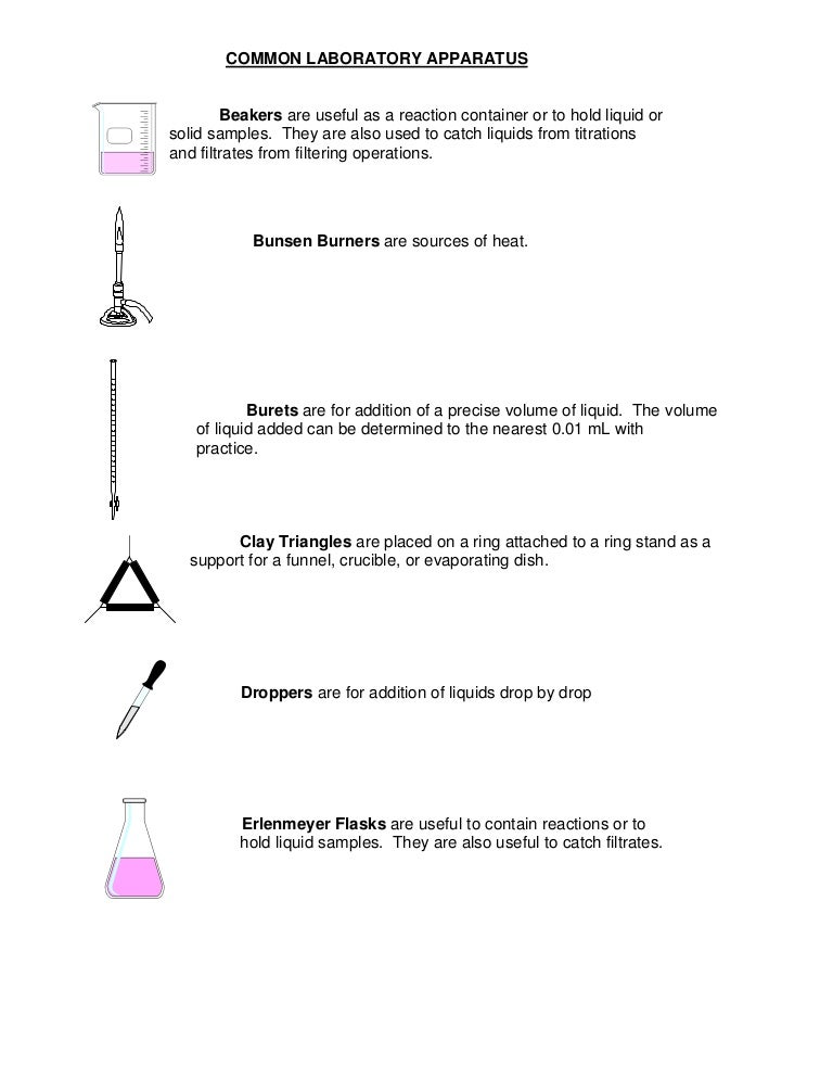 Common apparatus and procedures